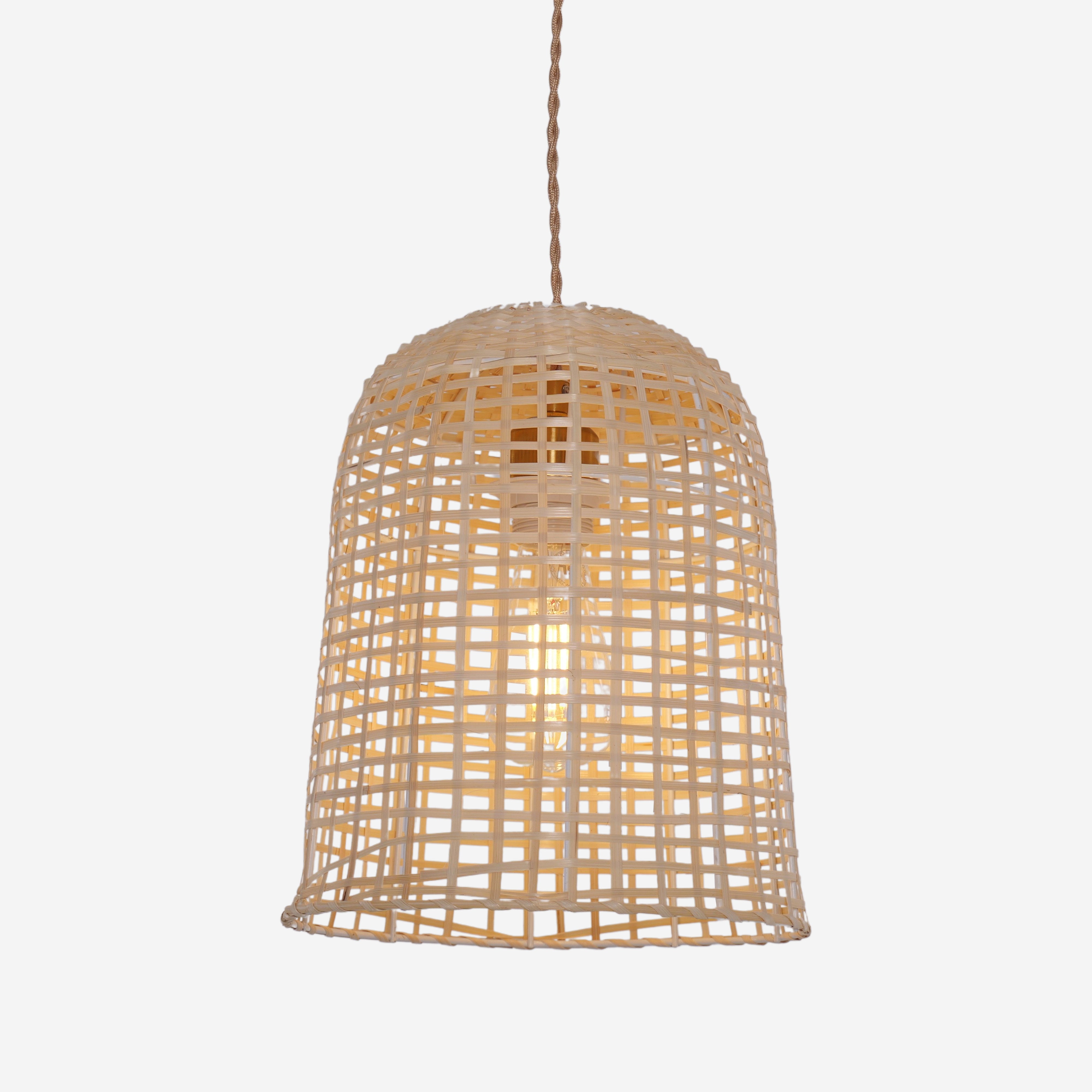 Eco-Friendly Natural Woven Bamboo Pendant Light for Cozy Ambiance ...